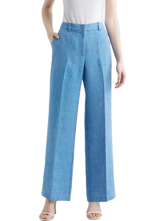 ELIE TAHARI Elie Tahari Edna Linen Wide-Leg Pants
